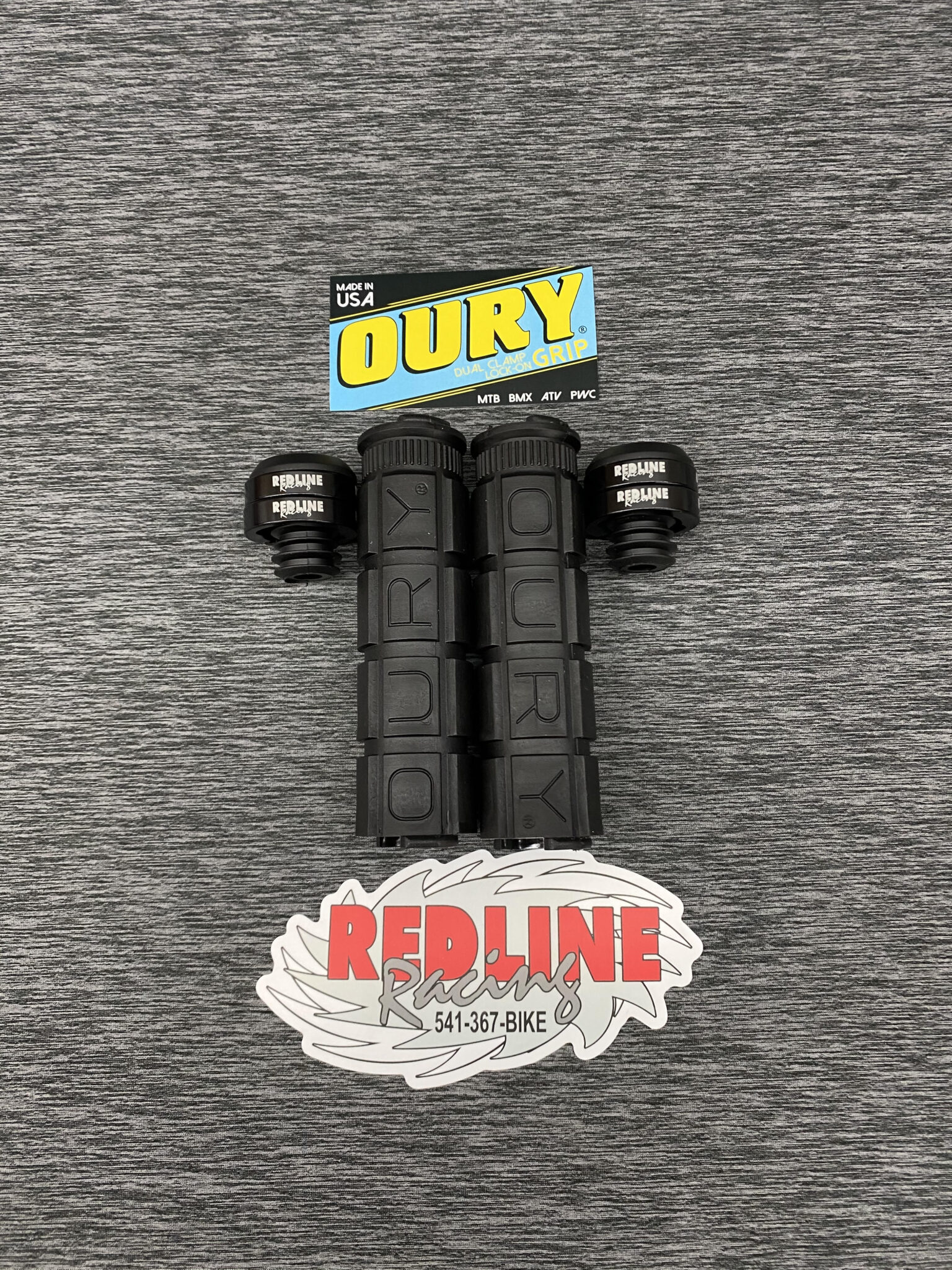 Oury Double Lock Redline Grips - Redline Racing