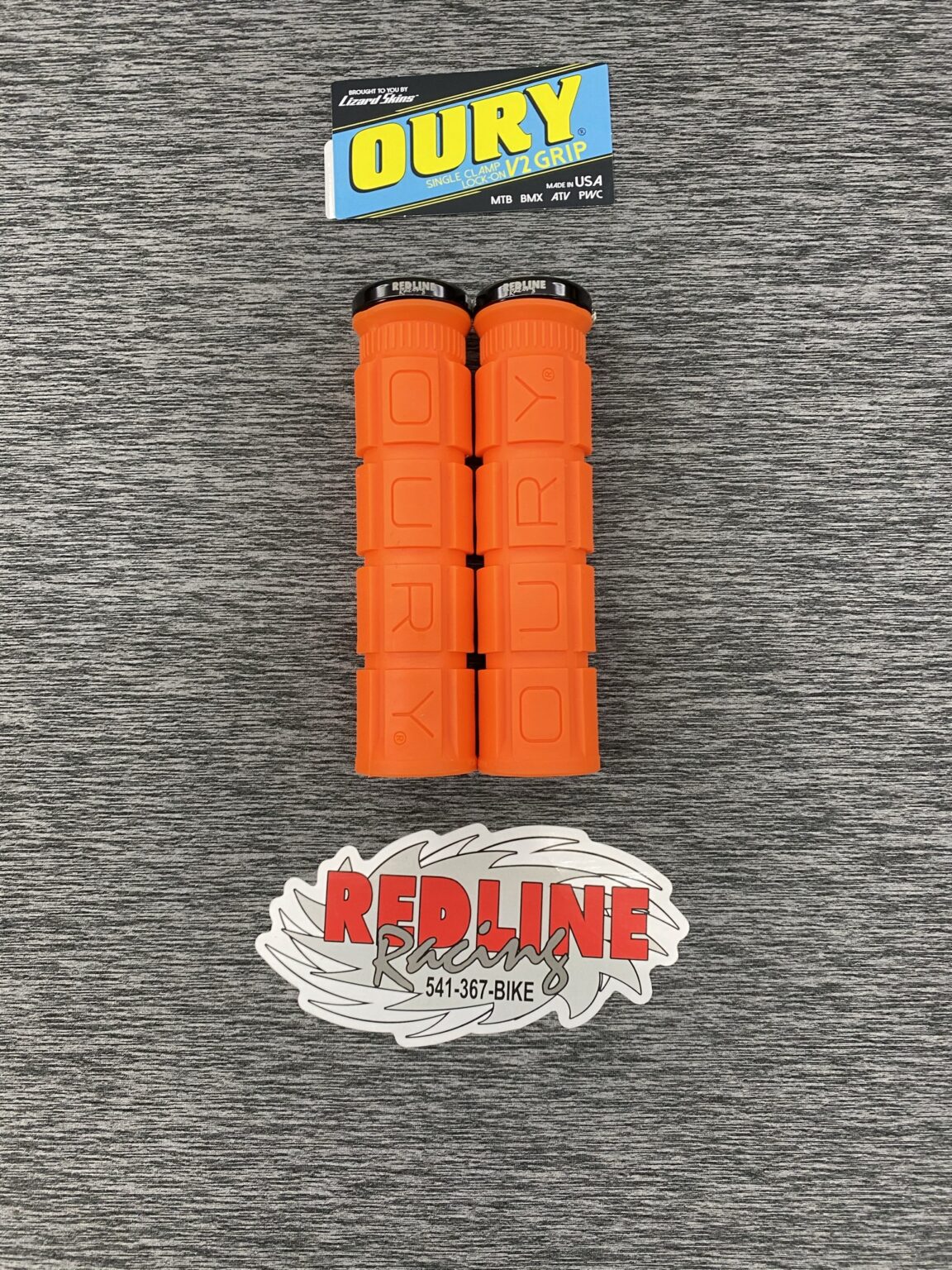 Oury Single Lock Redline Grips - Redline Racing