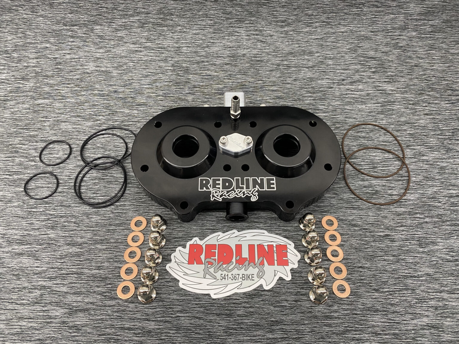 Chariot Banshee Billet Head Black Anodized - Redline Racing